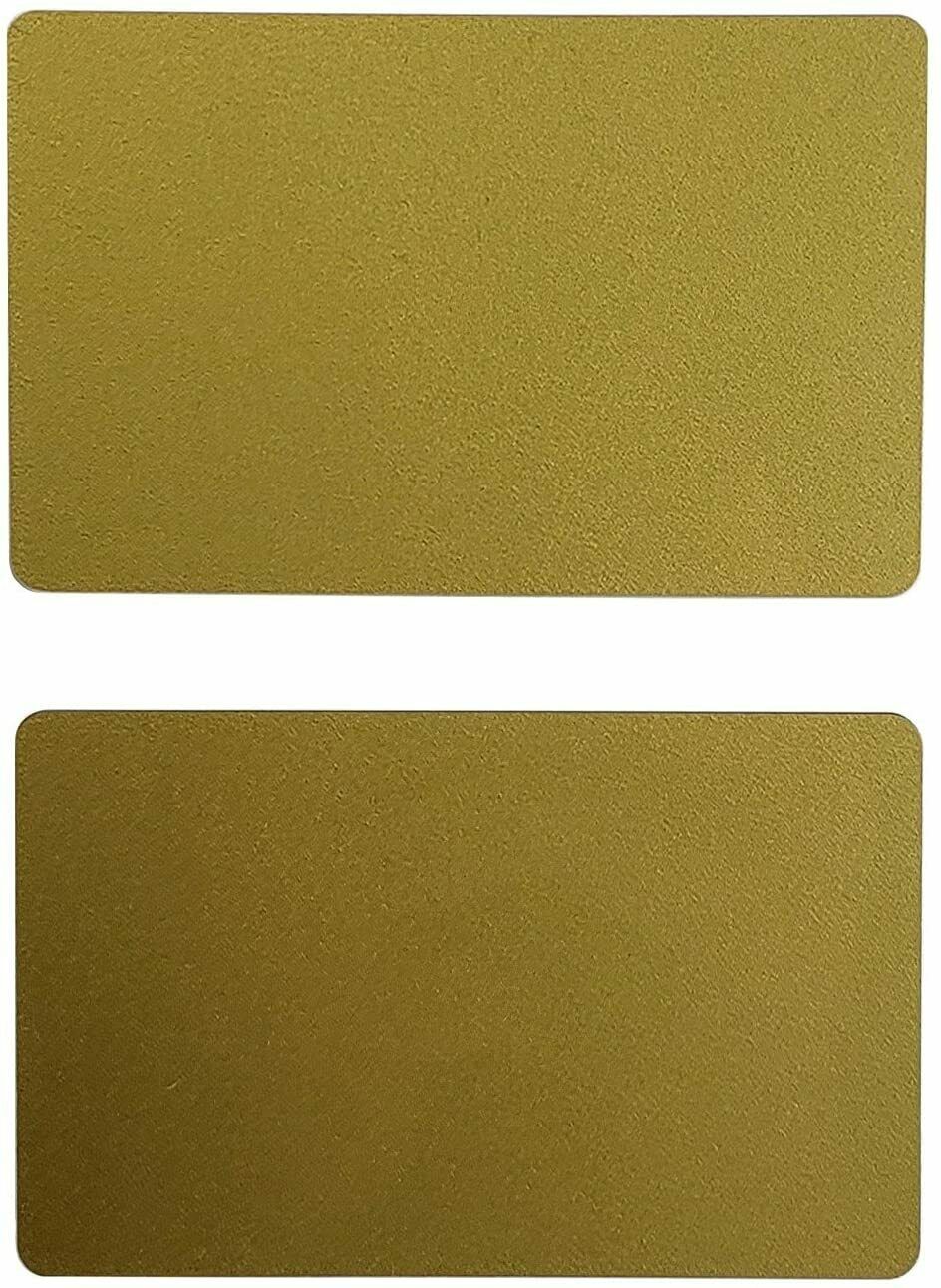20 Gold Blank PVC Cards, CR80 30 Mil Graphics Quality Credit Card size ...