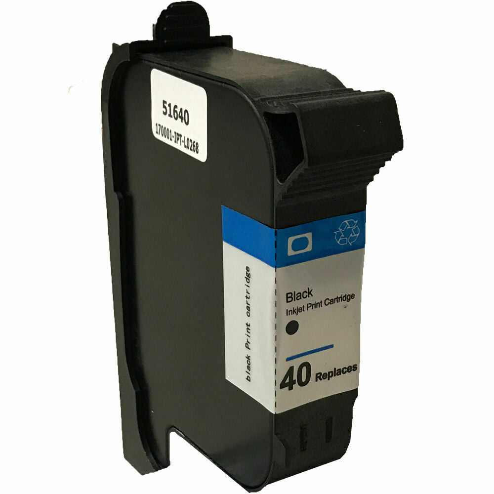 HP40 Black Ink Cartridge For 1200 430 450c 455ca 488c HP 51640A ...
